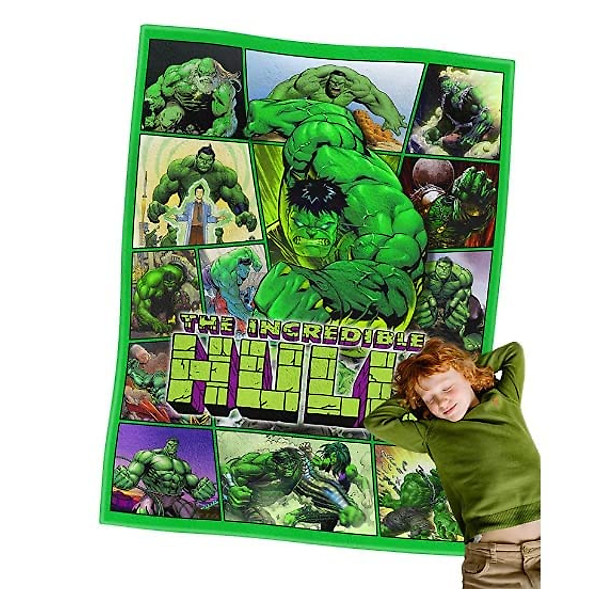 Blanket Green Giant Flannel Throw Blanket Soft for Couch Bed Sofa 52"x 62"