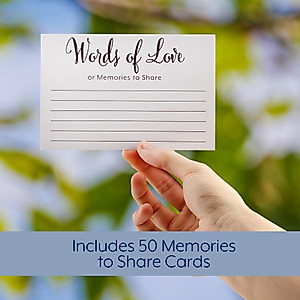 Darware Wedding Guest Book Alternative: Wood Words of Love Wedding Sign w/ Note Cards for Receptions, Showers, Bereavement and Graduation