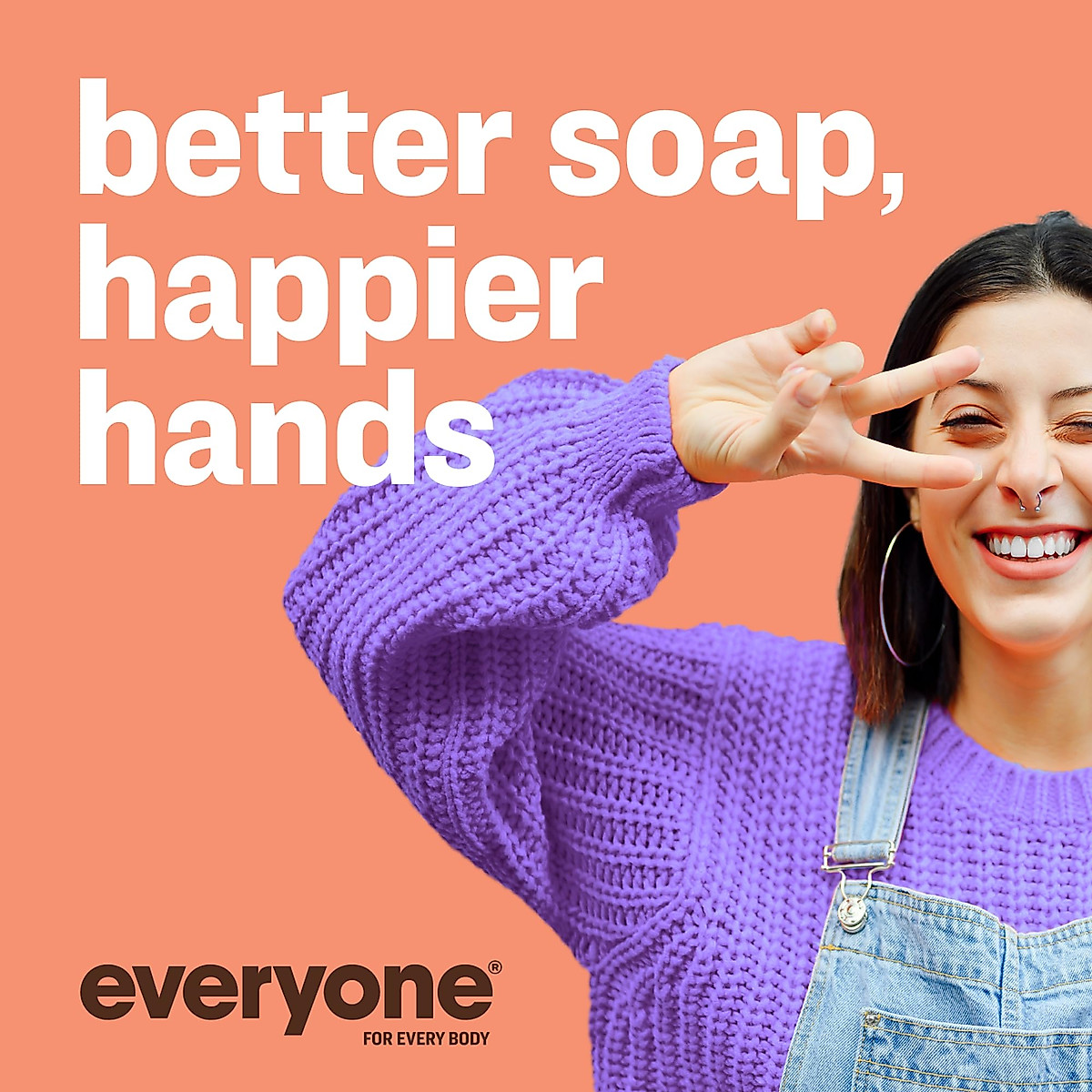 Everyone Liquid Hand Soap, 12.75 Ounce (Pack of 3), Apricot and Vanilla, Plant-Based Cleanser with Pure Essential Oils
