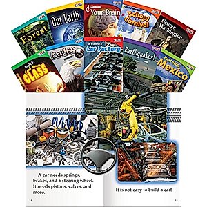 Teacher Created Materials - TIME for Kids Informational Text: Set 1 - 10 Book Set - Grade 2 - Guided Reading Level I - M