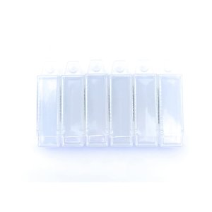 FTG USA 6 Piece Drill Bit Cases Designed as Storage Container for Adjustable Countersink Drill Bits, Small Containers, Plastic Boxes Used as Storage Case for Replacement Drill Bits