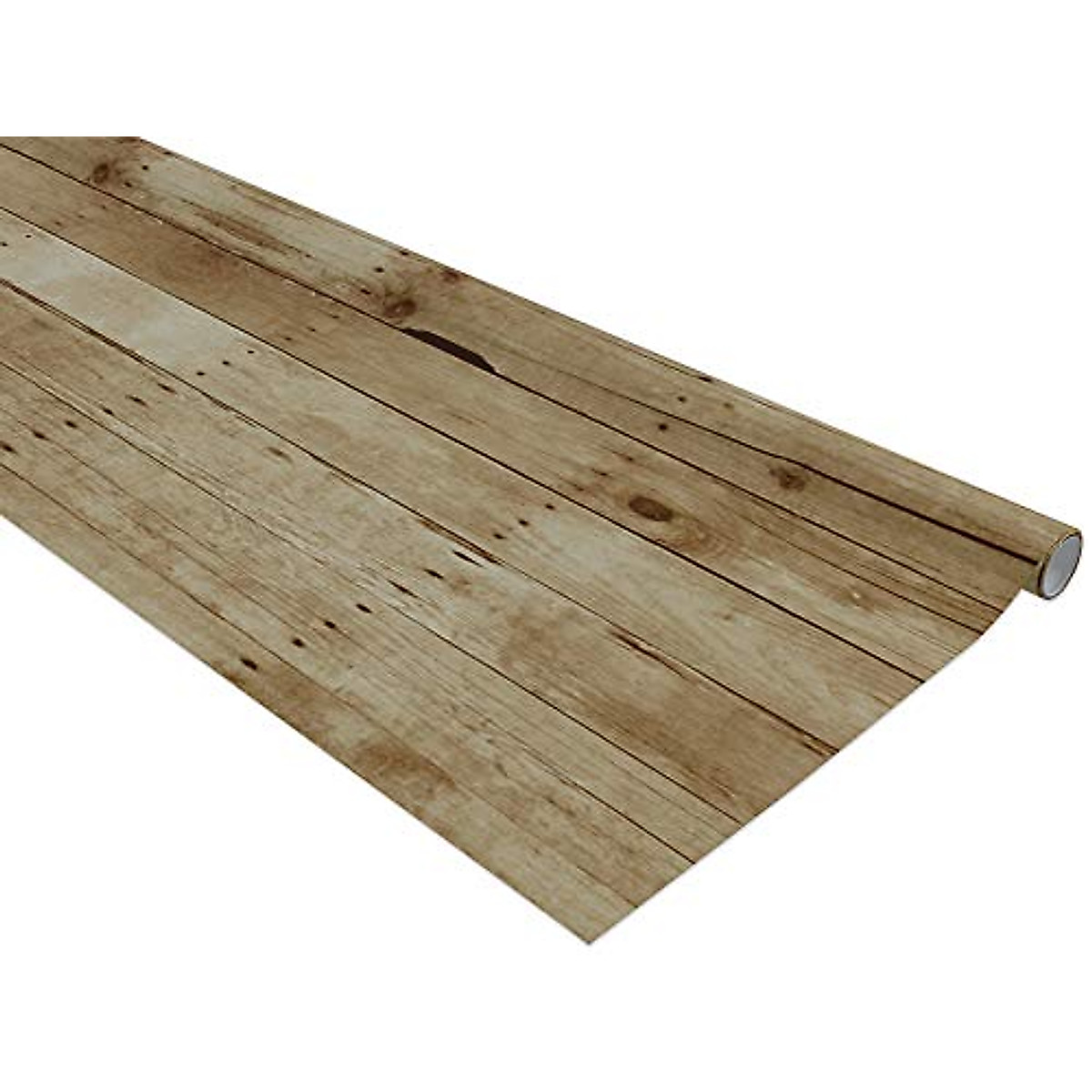 Fadeless Bulletin Board Paper, Fade-Resistant Paper for Classroom Decor, 48” x 12’, Weathered Wood, 1 Roll