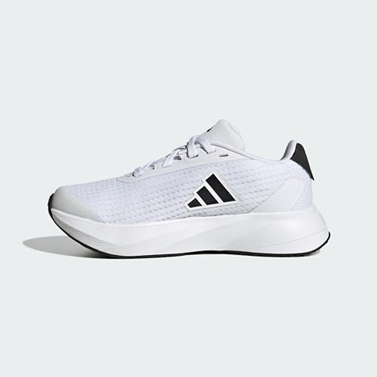 adidas Duramo SL Sneaker, White/Core Black/Grey, 2 US Unisex Little Kid