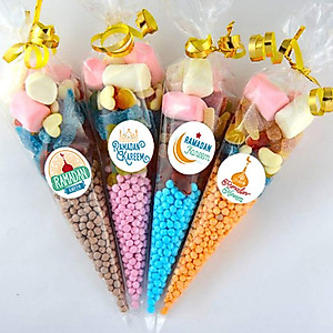 Kisangel 120pcs Eid Mubarak Stickers Ramadan Sticker Set Gift Sticker Adhesive Seal Stickers Ramadan Decorations