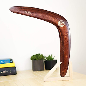Premium Wooden Boomerang "Dark Brown Cedar" | Custom engraved | Personalized wooden gifts | 100% returns! | Made of wood | Premium gift