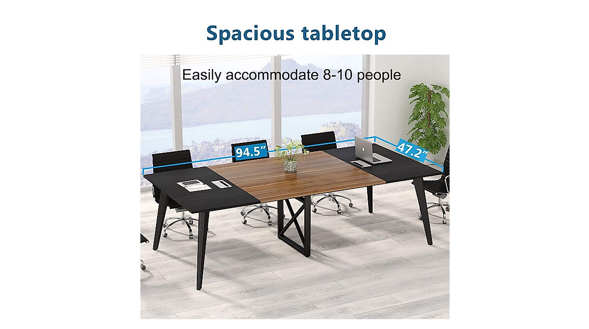 Tribesigns 8FT Conference Table for Modern Offices