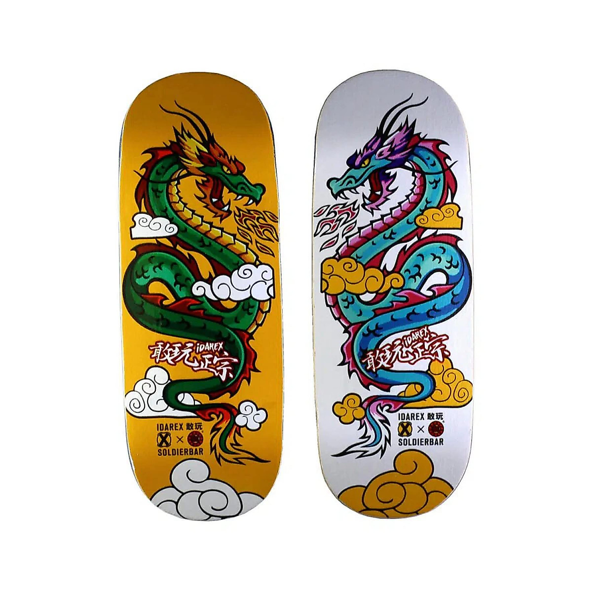 SOLDIER BAR X NW9s Fingerboards Deck 98x34mm 5-Layer(Lucky Loong)
