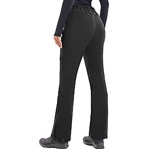 Heathyoga Snow Ski Pants Women Waterproof Softshell Insulated Fleece Lined Snowboard Pants Hiking Pants for Winter Outdoor