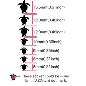 Inlay Sticker Fret Markers for Ukuleles - Sea Turtles/Honus (2 Colours Set)