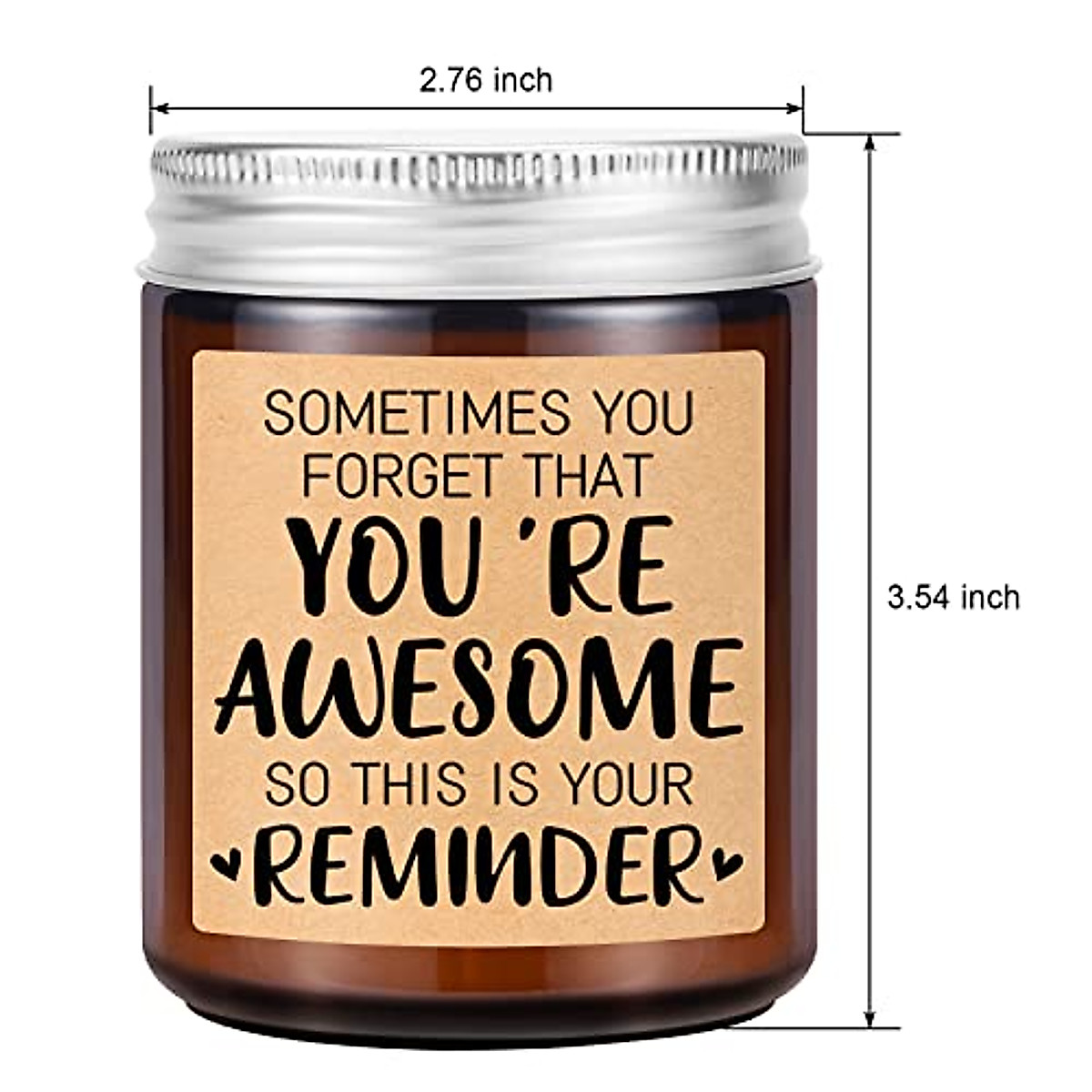 Lavender Scented Candles - Inspirational Gifts for Women - Best Friend,Friendship Gifts,Graduation Gifts-Funny Mothers Day,Birthday Gifts for Female,Mom,Wife,Girlfriend,Daughter,Sister,Coworker, Her