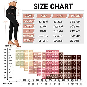 5 Pack Leggings for Women High Waisted No See-Through Soft Tummy Control Black Pants for Running Yoga Athletic Workout