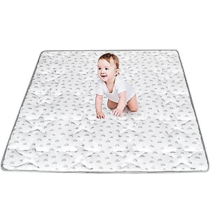 Baby Playpen Mat, 50x50 Play mat for playpen, Fit for TODALE and LIAMST Baby Playpen, Portable Baby Play Mat, Baby Crawling Mat, Non-Slip Foldable Floor Activity Mat