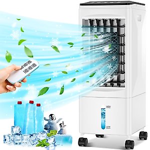 Portable Air Conditioners, 3-IN-1 Air Conditioner Portable with 3 Speeds, 6L Portable AC w/7H Timer, 60°Oscillation, Remote Control Windowless Portable Air Conditioner for Room, Home