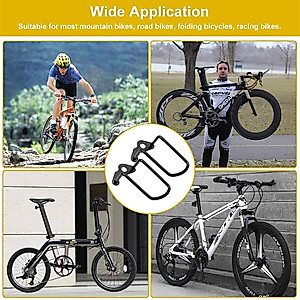 Set of 2 Rear Derailleur Protectors Bicycle Rear Derailleur Protection Bar Iron Protective Films for Bicycle Mountain Bikes Road Bikes Folding Bikes Black