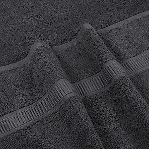 Utopia Towels - Luxurious Jumbo Bath Sheet 2 Piece - 600 GSM 100% Ring Spun Cotton Highly Absorbent and Quick Dry Extra Large Bath Towel - Super Soft Hotel Quality Towel (35 x 70 Inches, Grey)