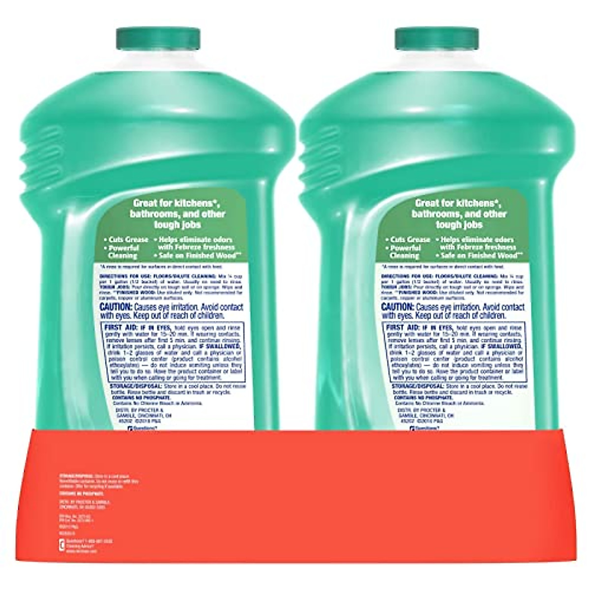 Mr. Clean Meadows and Rain Febreze Freshness Multi-Surface Cleaner 40 Fl Oz (Pack of 2) 80 Fl Oz