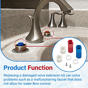 New Upgraded 97479 Stem Extension Kit Shower Valve Repair Kit for Moen Monticello Bathroom Faucet Cartridge Replacement Parts