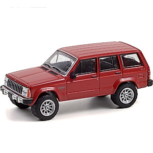 1985 Cherokee Pioneer Red All Terrain Series 12 1/64 Diecast Model Car by Greenlight 35210 A