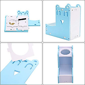 Yitokmc Hamster Water Bottle with Stand Holder Aquarium Cage Accessories Small Animal Pet Water Bottle for Hamster Hedgehog Mouse Gerbil Guinea Pig Bunny Rat Water Feeder Automatic Drinking Bottle