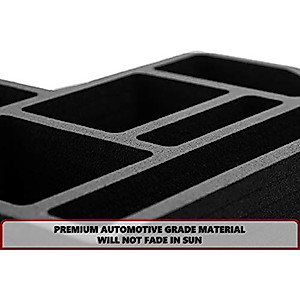 Red Hound Auto Center Console Organizer System Vehicle Insert Compatible with Dodge Ram 1500 2500 3500 2013 2014 2015 2016 2017 2018 Black Anti-Rattle Only FITS FOLD Down Console Seat