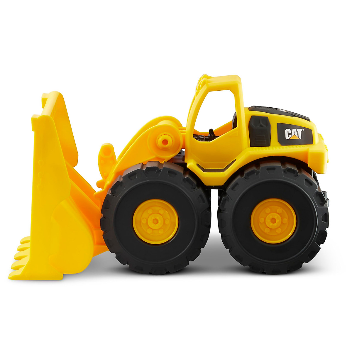 CAT Construction Toys, 15" Front Loader Construction Toy, Ages 2+, Sturdy Plastic, No Batteries Required, Tough Rigs Series