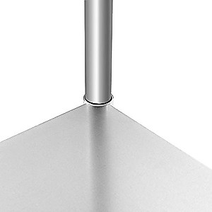 ROCKPOINT Stainless Steel Table for Prep & Work 48x24 Inches, NSF Metal Commercial Kitchen Table with Adjustable Under Shelf and Table Foot for Restaurant, Home and Hotel