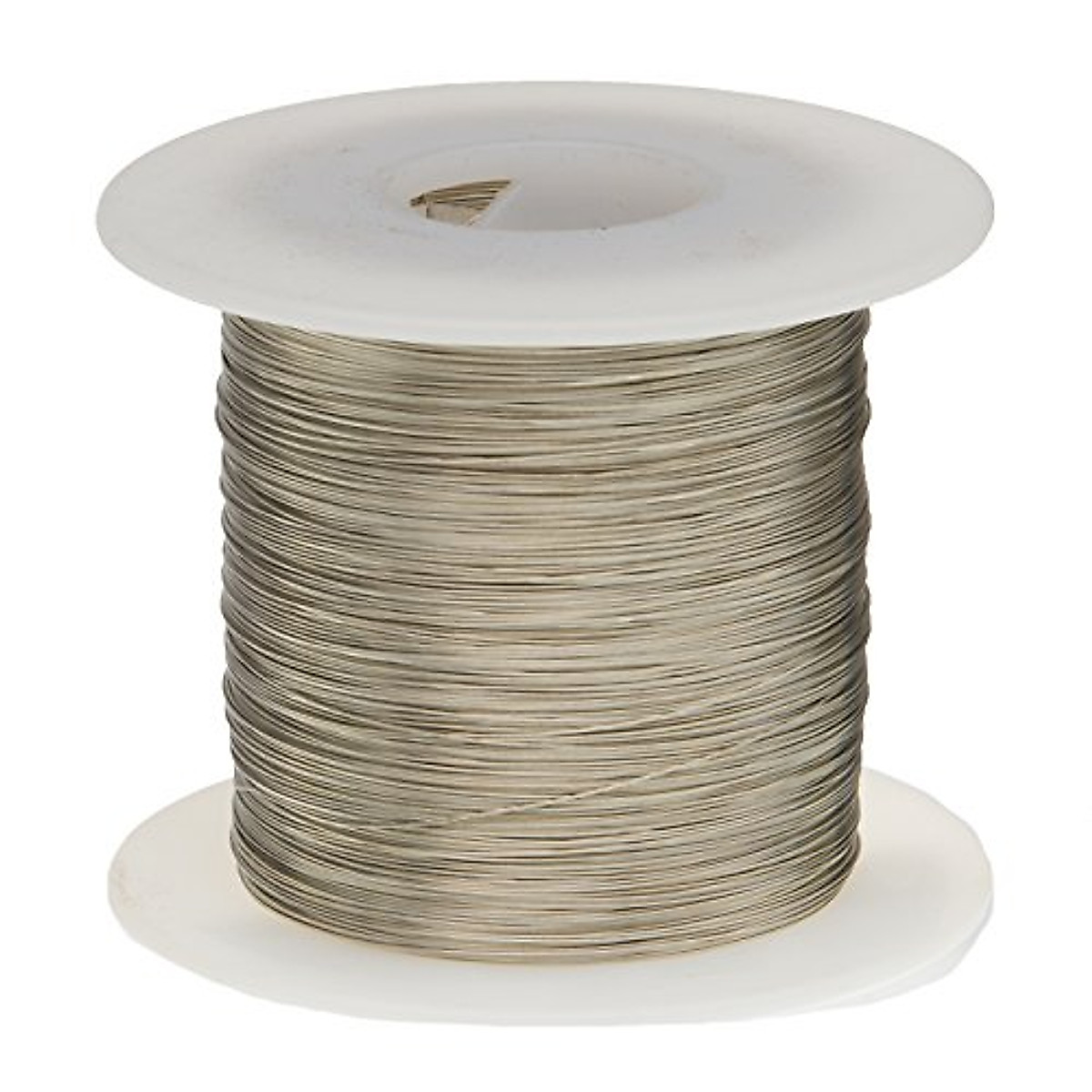 Tinned Copper Wire, Buss Wire, 14 AWG, 0.0641" Diameter, Silver (Copper, 25 ft)