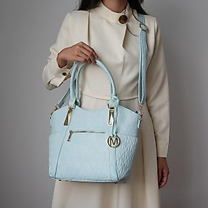 MKF Collection Tote Bag for Women Vegan Leather Satchel Handbag Crossbody Top-Handle Purse, Ladies Shoulder Bag By Mia K