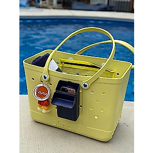 Phone Holder Compatible with Bogg Bag Accessories - Universal Size Also Compatible with Simply Southern Bag - Fully Closable Phone Case for Silicone Tote Bag - Water Resistant Wont Fall Out or Get Wet