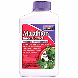 Bonide Malathion Insect Control, 8 oz Ready-to-Mix Concentrate Bug & Spider Mite Killer for Outdoor Garden Use