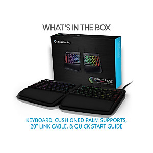 KINESIS GAMING Freestyle Edge RGB Split Mechanical USB Keyboard (MX Brown)