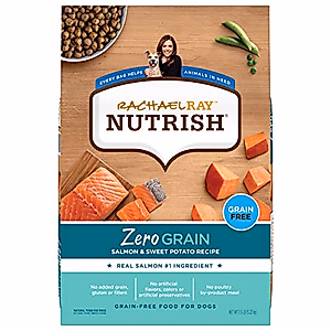 Rachael Ray Nutrish Zero Grain Dry Dog Food, Salmon & Sweet Potato Recipe, 11.5 Pounds