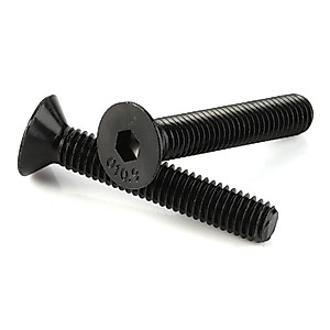 M8-1.25 x 20mm Flat Head Socket Cap Screws Countersunk Bolts, Alloy Steel Grade 10.9, Fully Threaded, Allen Socket Drive, 25 PCS