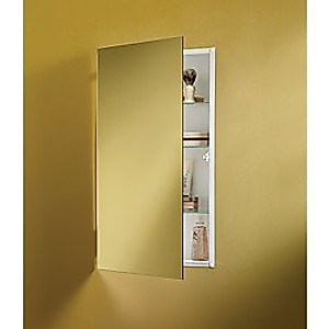 Jensen 869P34WHG Specialty Flush Mount Single-Door Recessed Mount Medicine Cabinet