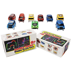 Tracks Cars only Replacement, Race Cars for Tracks Glow in the Dark, Light up Racing Car Track Accessories with 5 Flashing LED Lights, Compatible with Most Tracks for Kids Boys and Girls(3pack)