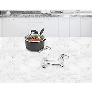 Spectrum Diversified Dachshund Wiener Dog Trivet, Heat-Resistant Steel Dining Table Small Protector, Bold Metal Heat Pad For Modern Kitchen Table, Holds Hot Pots & Cast Iron Cookware Pan