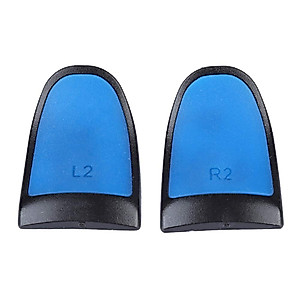 PS4 Trigger Extenders, L2 R2 Game Controller Extenders Buttons PS4 Extension Trigger Soft Touch Extended Grips for PS4(Blue)
