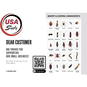 USA-Supply Chemical Resistant Protective Gloves to be Used with Suspension Concentrate Insecticide, for Indoor and Outdoor use, with Convenient Monodose Bottle (400ml)