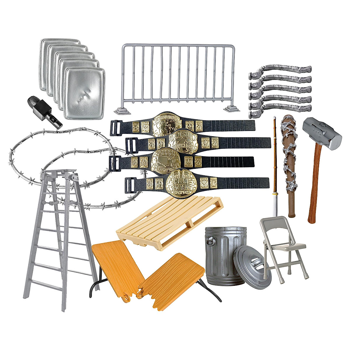Hardcore 26 Piece Accessory Set for Wrestling Action Figures