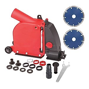 Aidelife Angle Grinder Dust Collection Attachment for Double-Cut Saw,Wall Chaser Dust Shroud 5 inch