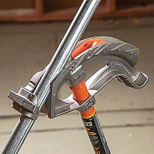 Klein Tools 51607 Aluminum Conduit Bender Full Assembly, 3/4-Inch EMT, 1/2-Inch Rigid, Wide Foot Pedal, Benchmark Symbols and Angle Setter
