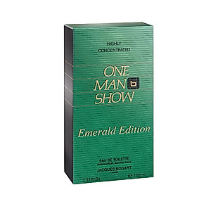 Jacques Bogart One Man Show Men EDT Spray (Emerald Edition) 3.33 oz