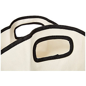 Maturi H002 Polyester Laundry Bag with White Writing and Integrated Handles, 19 23-Inch, Inch Inch, Black