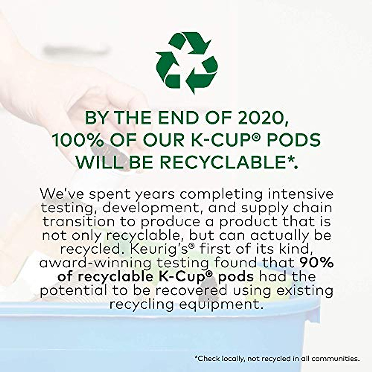 Green Mountain Coffee Roasters Half Caff, Single-Serve Keurig K-Cup Pods, Medium Roast Coffee Pods, 32 Count