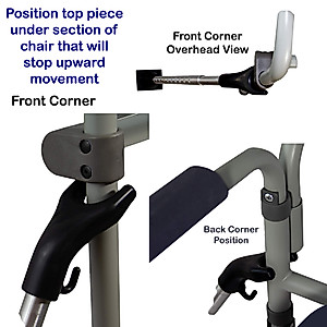 Bedside Commode Stabilizer Brace Chair Cane for commodes, BSC, 3:1, Chair ADLs