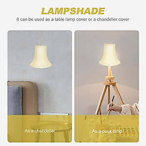 Uonlytech Chic and Stylish Lampshade Frosted Glass Fit for Table Ceiling Floor Lamps