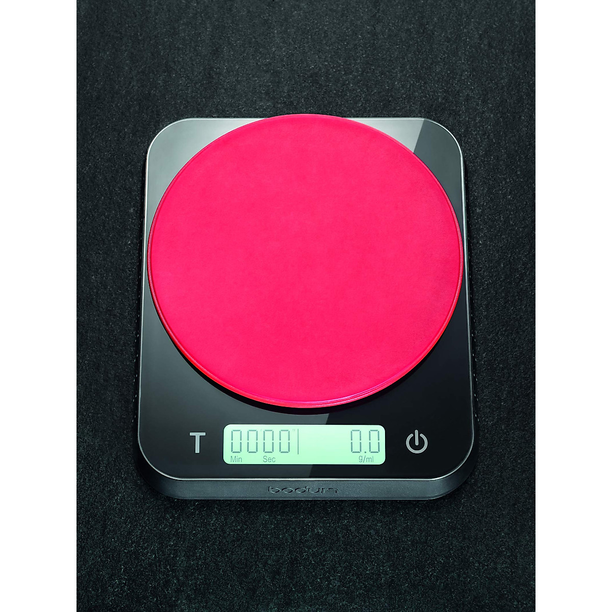 Bodum Barista Coffee and Food Scale with Built-in Timer, 6 in x 5 in, Black