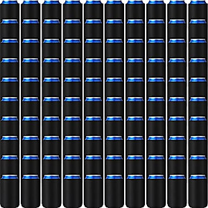 100 Pack Black Blank Can Cooler Sleeves Bulk Collapsible Can Covers Neoprene Insulated Drink Insulator Sleeve Reusable Personalized Sublimation Sleeves for Soda Water Bottle Weddings Party