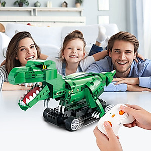 Dinosaur Toys for 6 7 8 9 10 11 12 Year Old Boys Jurassic STEM Toys Building Toys Educational&Learning Toys Remote Control Building Set & APP Control Building Blocks Kits,Birthday Gifts for Kids