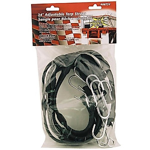 Erickson 06724 24" Adjustable EPDM Tarp Strap, (Pack of 6)